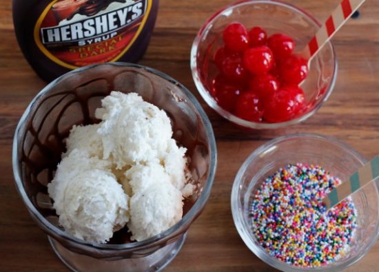 Frozen Syrup Ice Cream Sundaes - Make and Takes