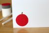 Apple-Shaped Stamped Cards for Back to School - Make and Takes