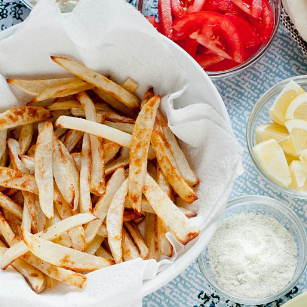 Baked Fries with Rosemary-Lemon Salt - Make and Takes