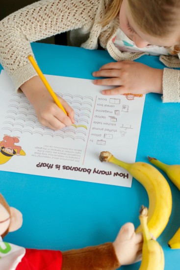 Banana Measuring Graph Activity - Make and Takes