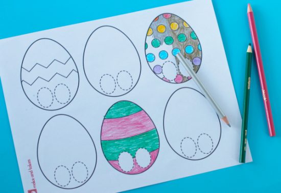 Easter Egg Finger Puppets Printable Kids Craft