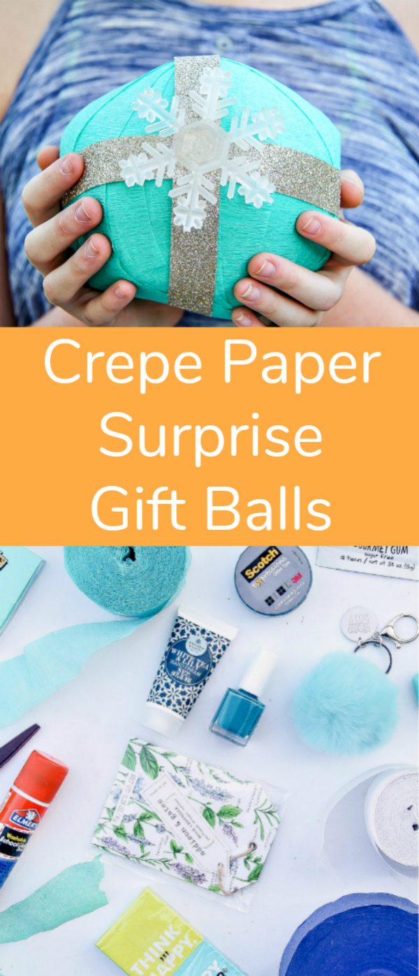 How to Make Crepe Paper Surprise Gift Balls - Make and Takes