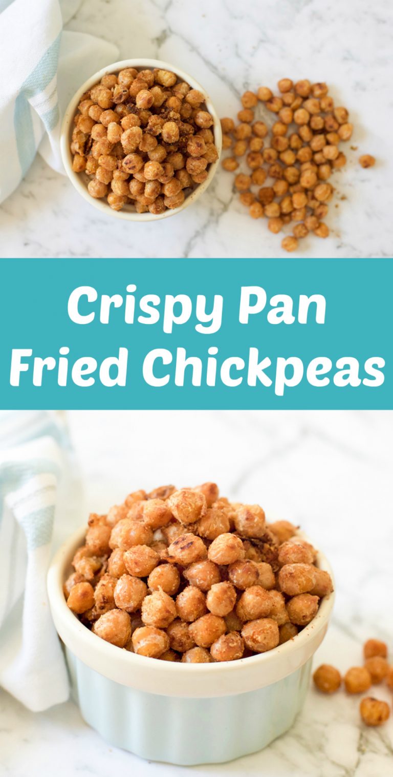 Crispy Pan Fried Chickpeas - Make and Takes