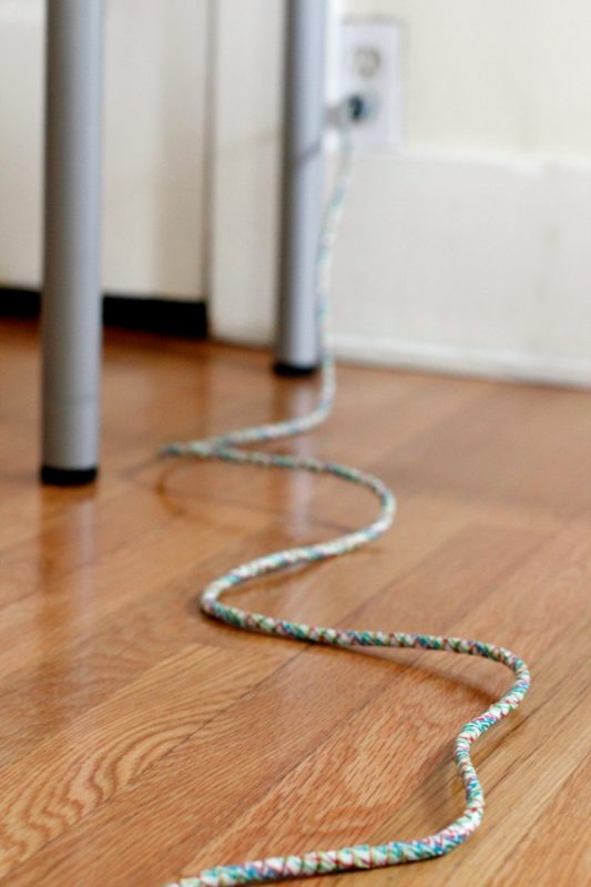 DIY Washi Tape Computer Cord - Make and Takes