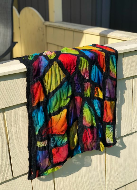 Try a New Crafting Technique: Nuno Felting Scarf - Make and Takes