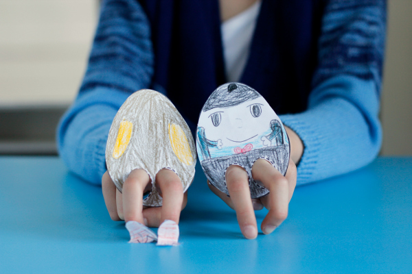 Easter Egg Finger Puppets Printable Kids Craft