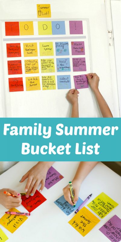 Make a Family Summer Bucket List - Make and Takes