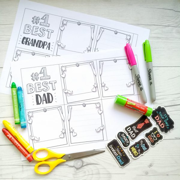 Printable Zig-Zag Mini Book for Father’s Day - Make and Takes