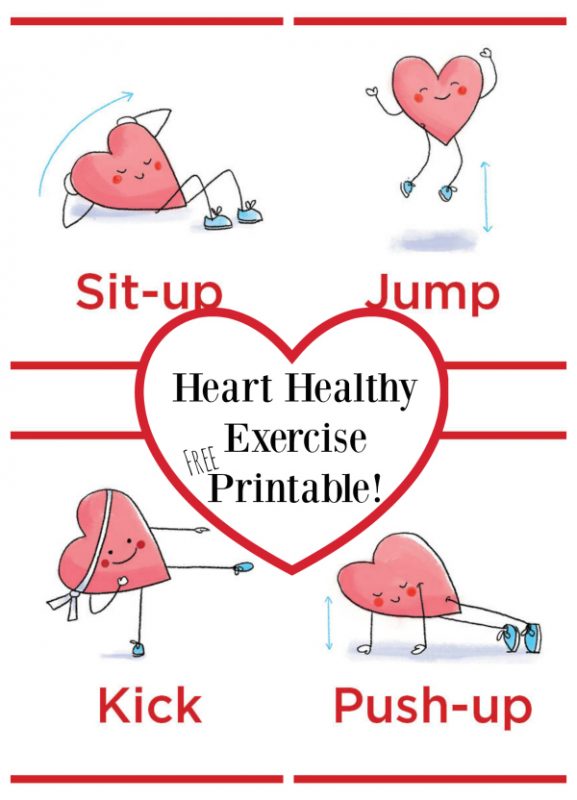 Heart Healthy Exercise Game - Make and Takes