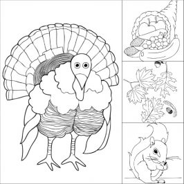 Free Printable Thanksgiving Coloring Pages - Make and Takes