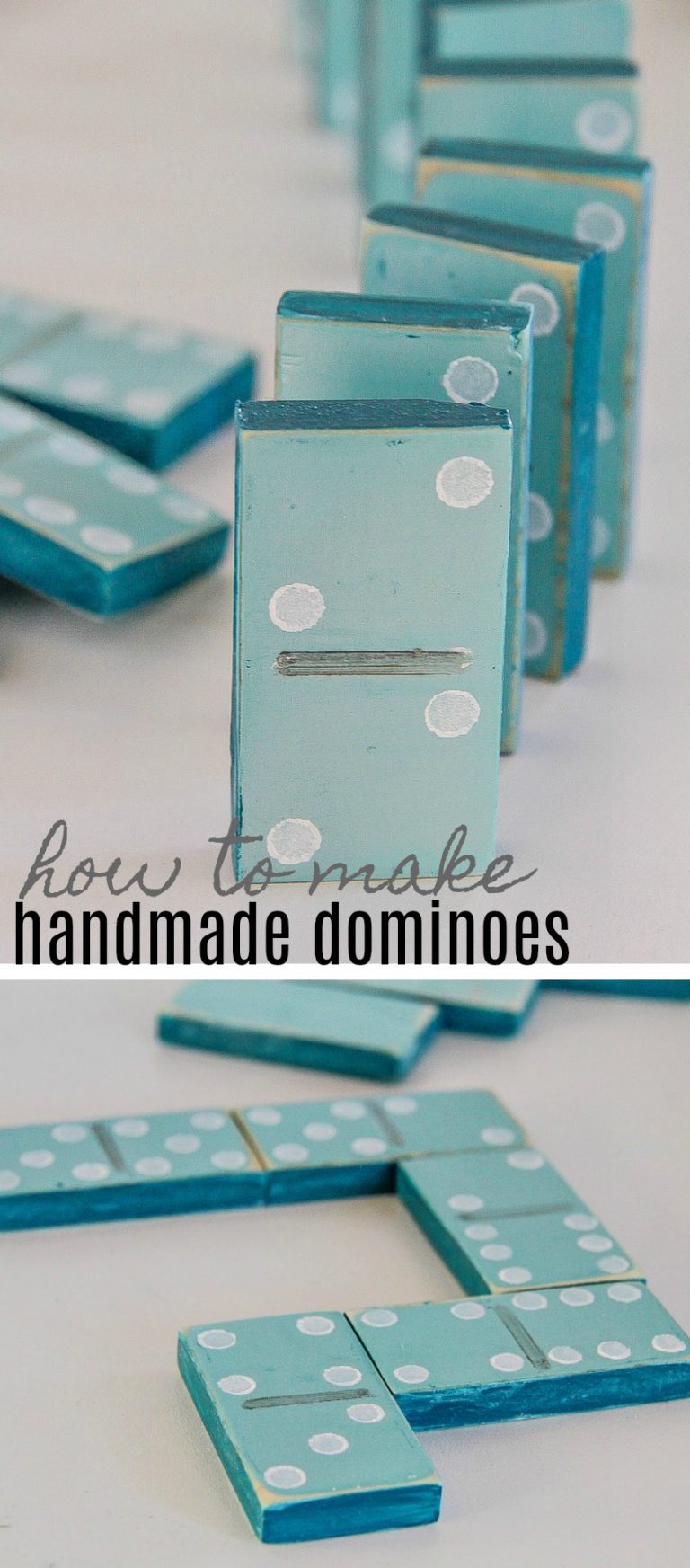 How to Make DIY Dominoes - Make and Takes