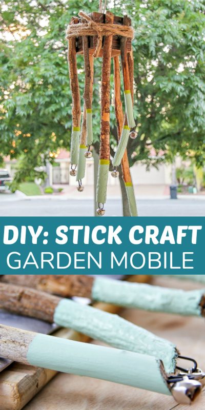 How To Make a Garden Stick Mobile - Make and Takes