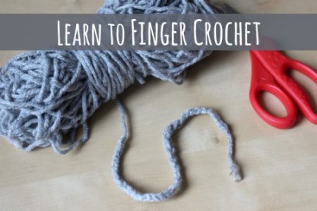 Learning to Finger Crochet with Kids + Video - Make and Takes