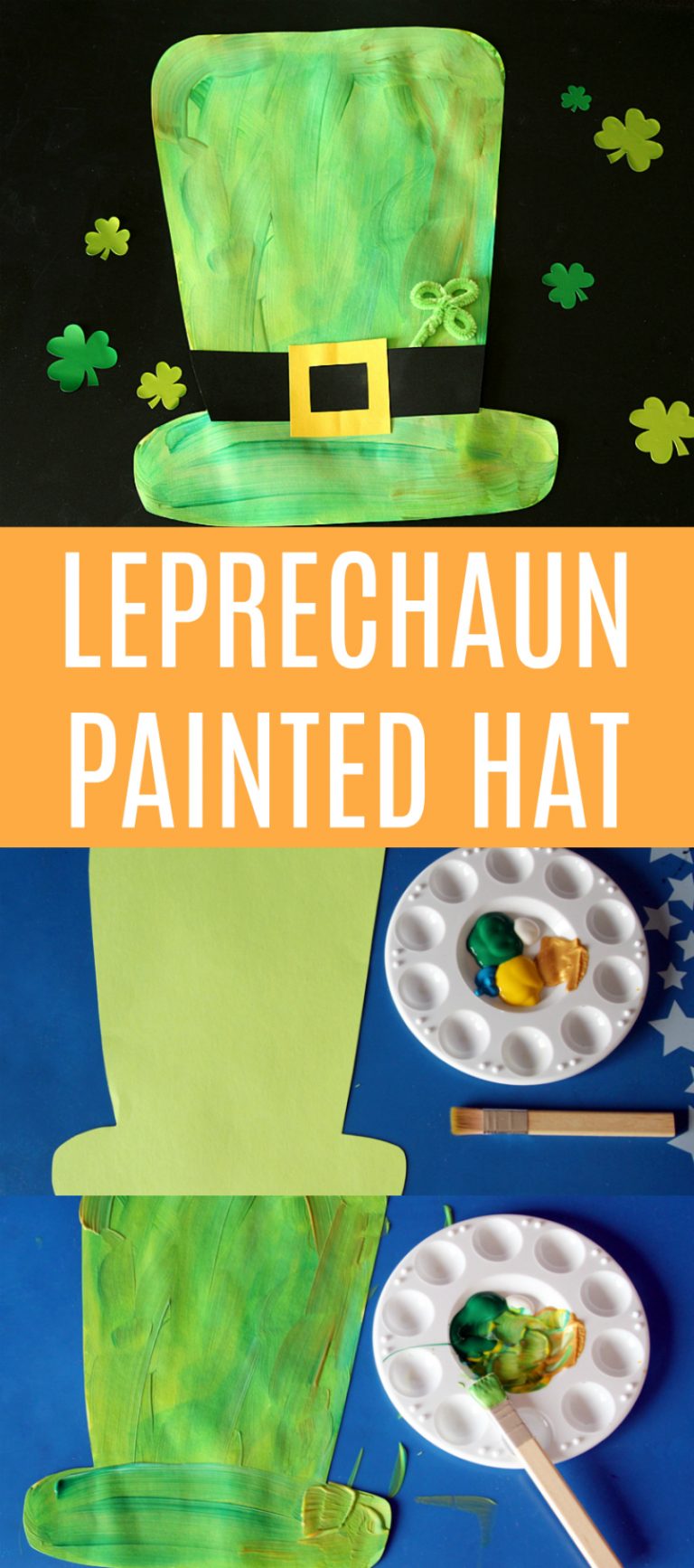 Lucky Leprechaun Painted Hat Project - Make and Takes