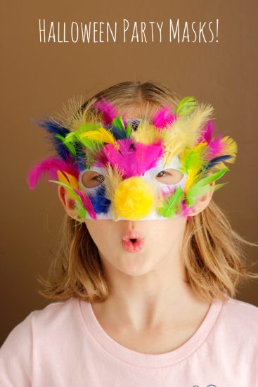 Make Halloween Masks for a Party - Make and Takes