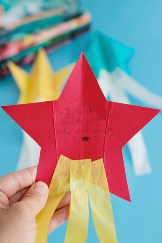 Shooting Star Wishes Kids Craft - Make and Takes