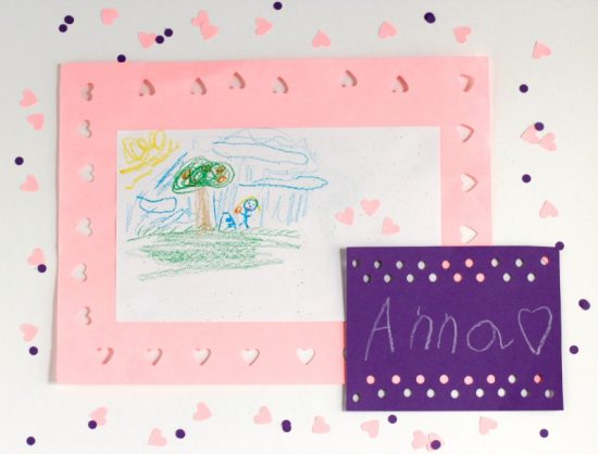 Craft a Paper Punch Picture Frame - Make and Takes