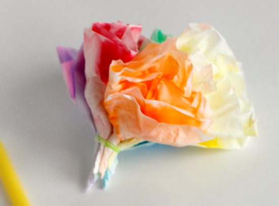 Coffee Filter Flower Bouquet - Make and Takes
