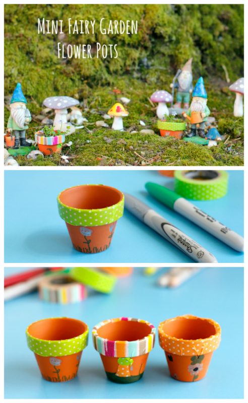 Make Mini Fairy Garden Flower Pots - Make and Takes