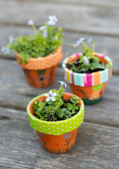 Make Mini Fairy Garden Flower Pots - Make and Takes