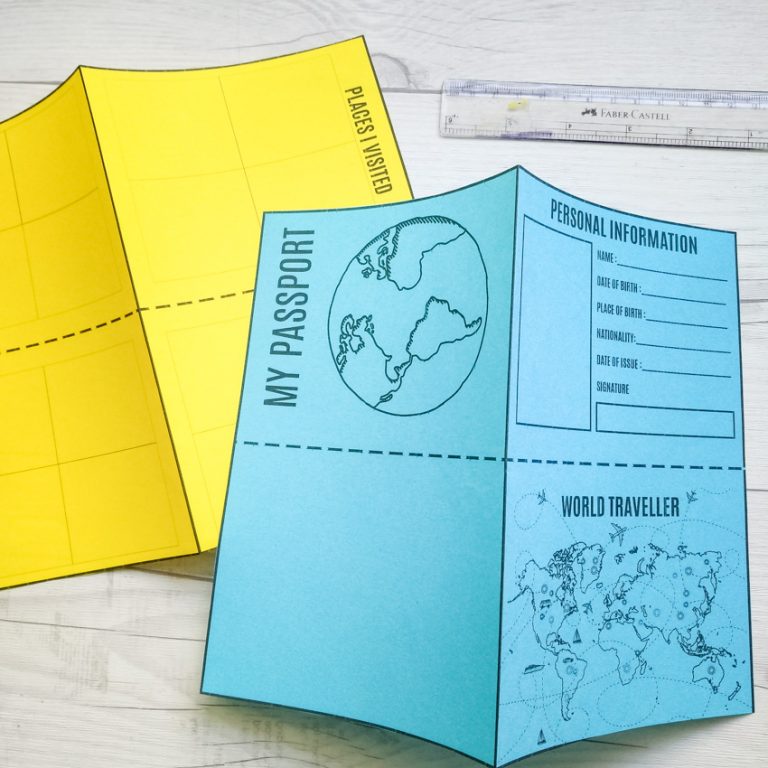 DIY Mini Passport Book + Free Printable - Make and Takes