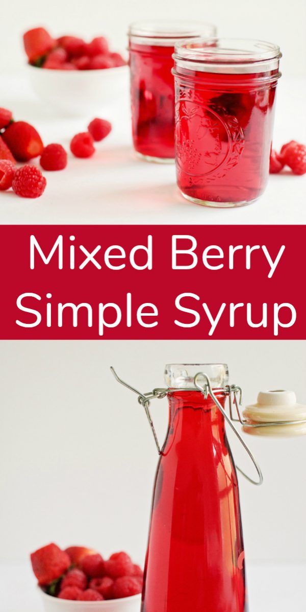 Mixed Berry Simple Syrup for Summer Drinks - Make and Takes