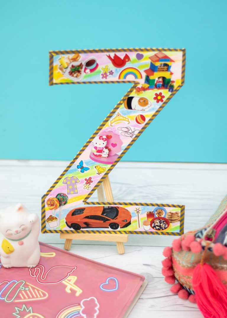 Monogram Letter Magazine Collage - Make and Takes