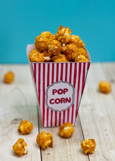 DIY Movie Popcorn Box + Free Printable - Make and Takes