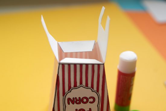 DIY Movie Popcorn Box + Free Printable - Make and Takes