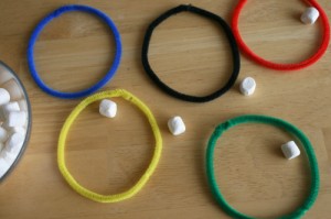 Winter Olympic Snowball Ring Toss - Make and Takes