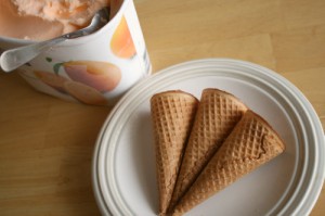 Lighting our Ice Cream Cone Olympic Torch - Make and Takes