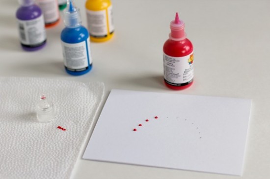 Puffy Paint Rainbow Cards to Make