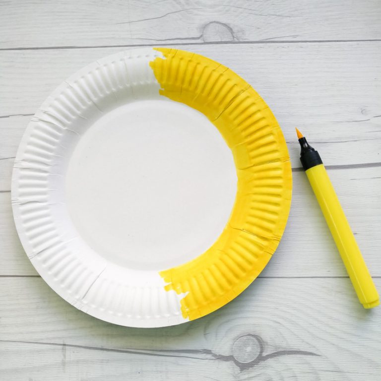 Colorful and Bright Paper Plate Suncatcher Craft - Make and Takes
