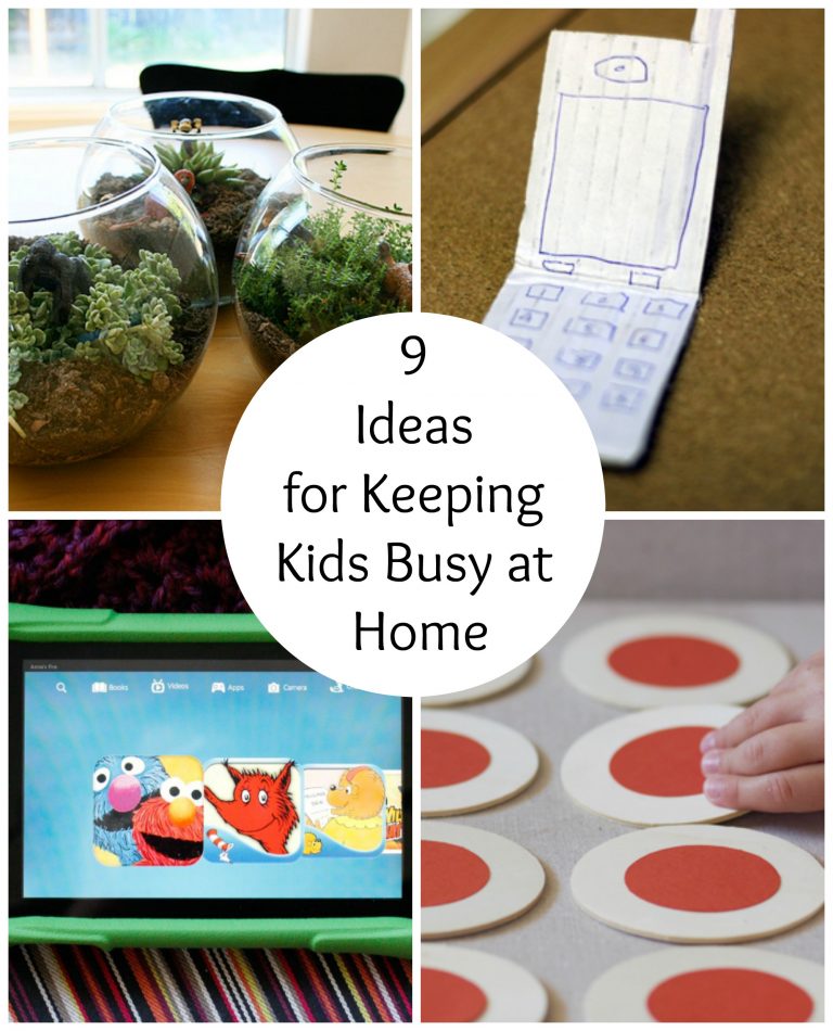 9 Ideas for Keeping Kids Busy at Home - Make and Takes