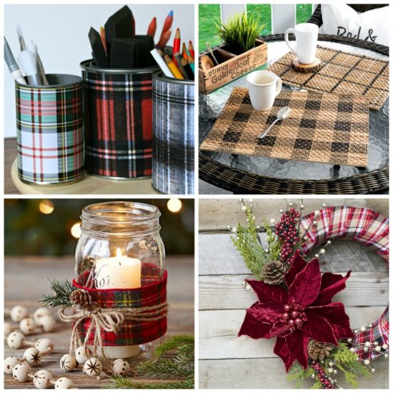 6 DIY Crafts to Decorate with Flannel Plaid - Make and Takes