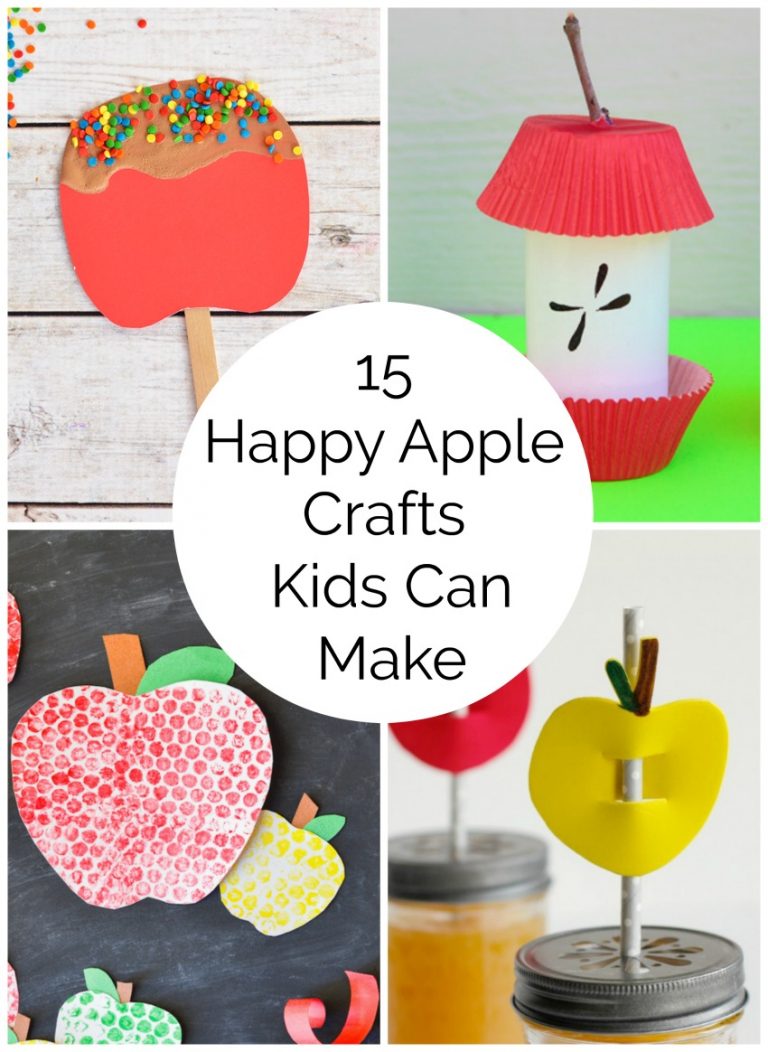 15 Happy Apple Crafts Kids Can Make - Make and Takes