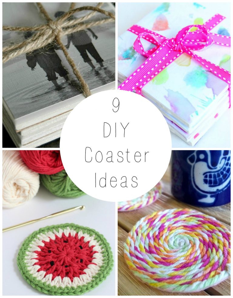 9 DIY Coaster Ideas - Make and Takes