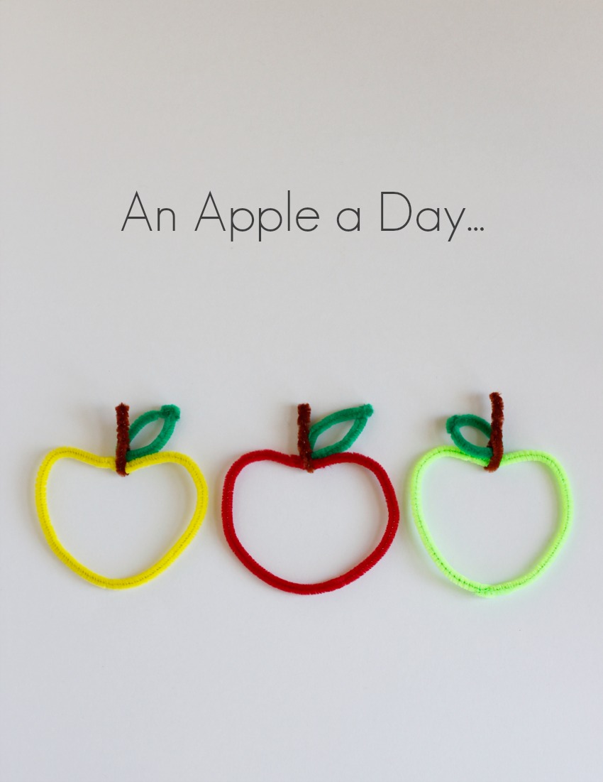 Make Pipe Cleaner Apples - Make and Takes