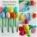 Plastic Easter Egg Flower Bouquets | Make and Takes