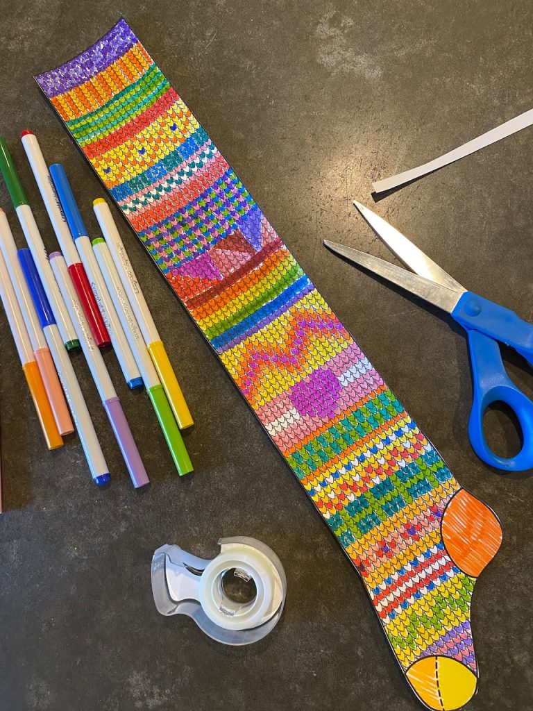 The World's Longest Sock Book & Coloring Page Printable - Make and Takes