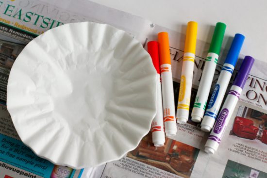 Rainbow Marker Coffee Filter Experiment - Make and Takes