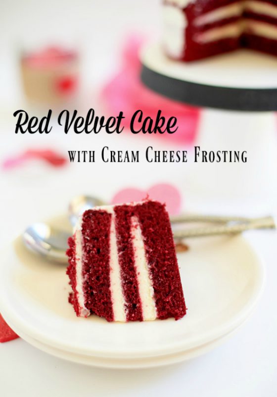 Red Velvet Cake with Cream Cheese Frosting - Make and Takes