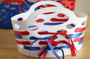 Holiday Ribbon Wrapped Gift Baskets - Make and Takes