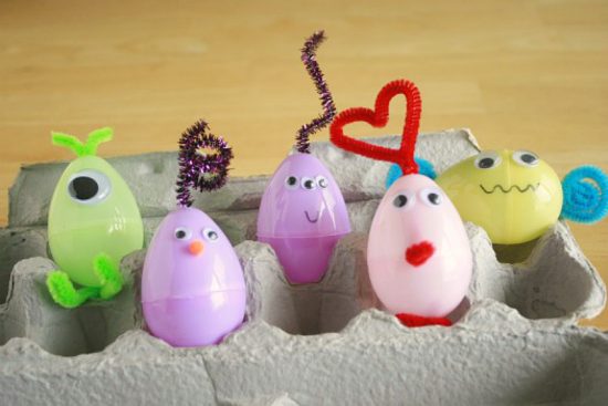 Silly Alien Easter Egg Creatures - Make and Takes