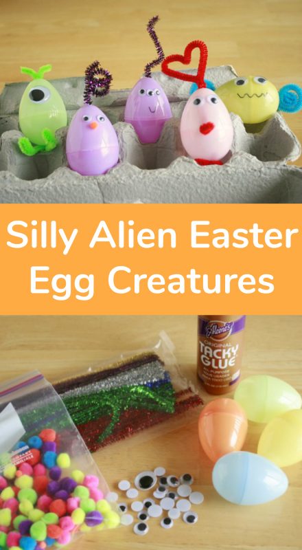 Silly Alien Easter Egg Creatures - Make and Takes
