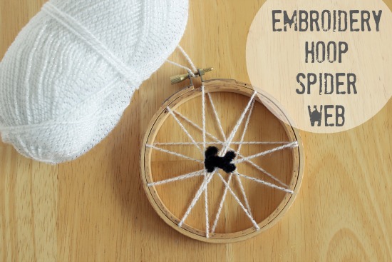 How-to Video: Embroidery Hoop Spider Webs - Make and Takes