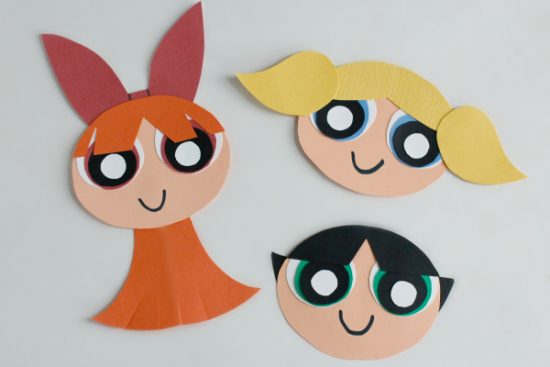 The Powerpuff Girls Craft Stick Puppets - Make and Takes