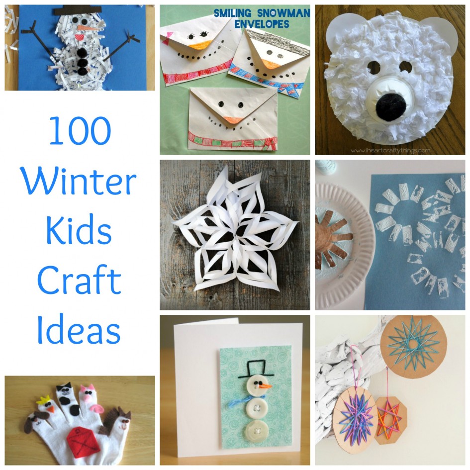 100+ Winter Kids Crafts to Beat the Winter Blues - Make and Takes