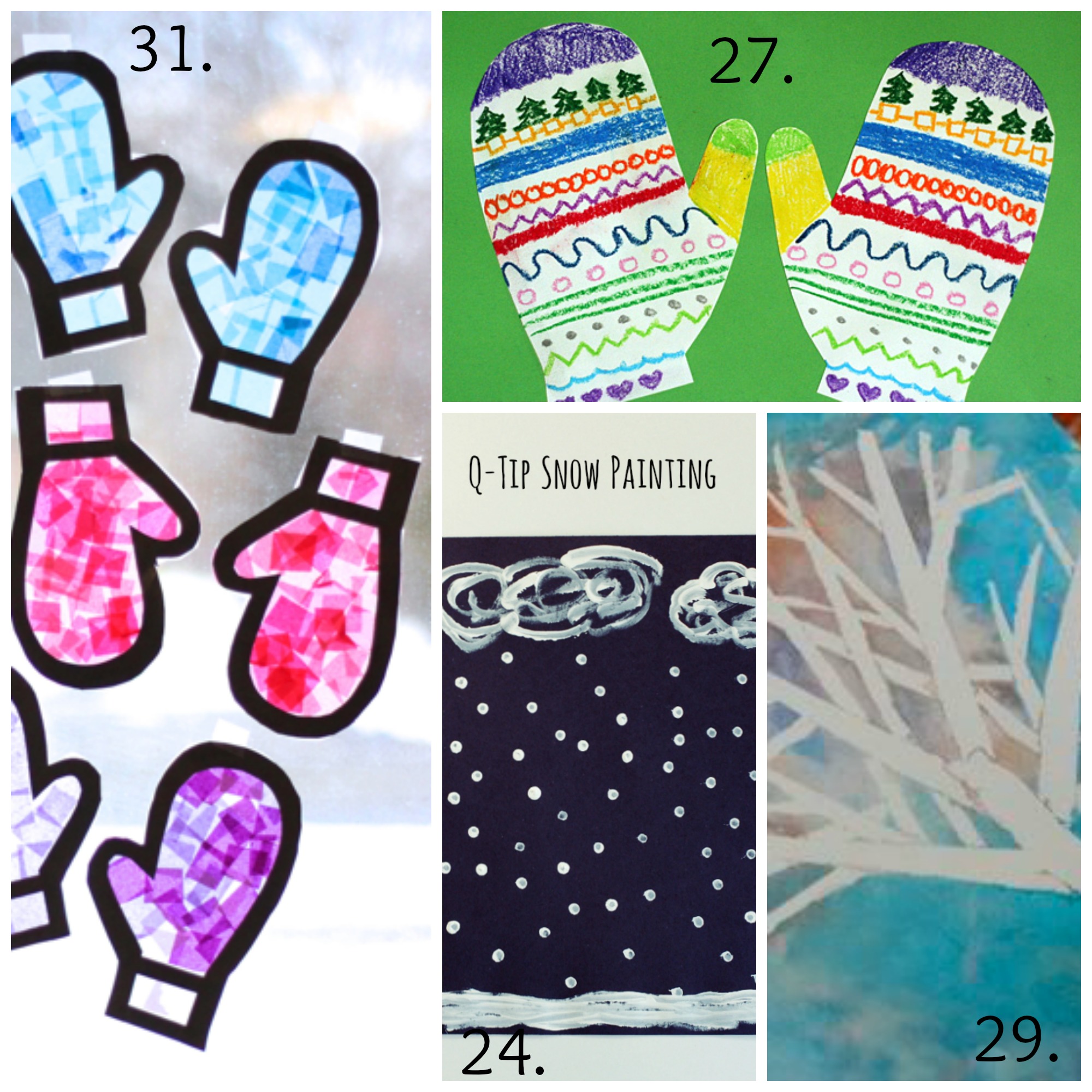 100+ Winter Kids Crafts to Beat the Winter Blues - Make and Takes