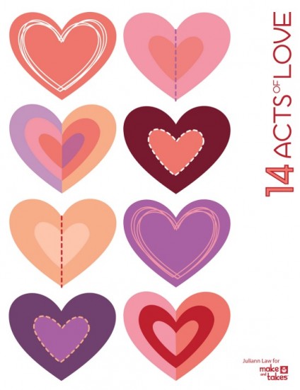 Valentines 14 Acts of Love Printable - Make and Takes